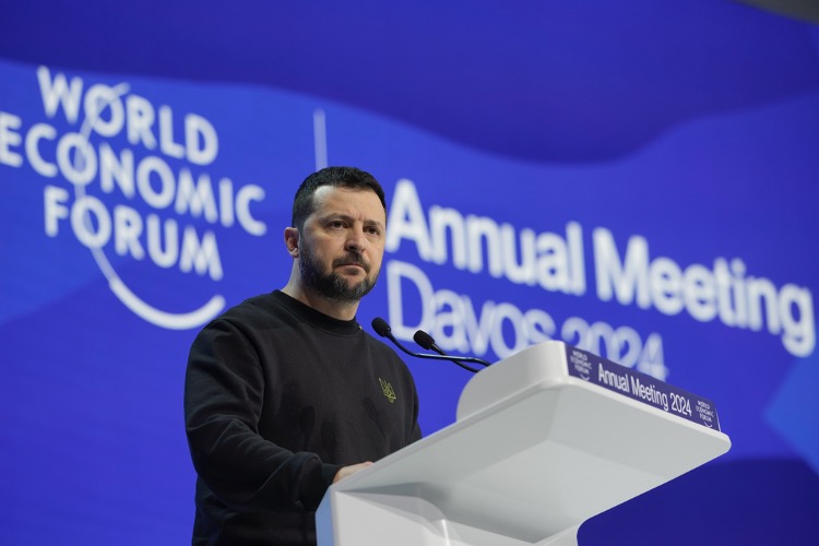 Zelensky Threatens Putin's Grandchildren During WEF Speech